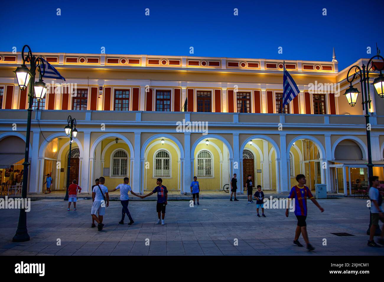 Zakynthos, Greece - June 6 2024: Municipal Library of Zakynthos (one of ...
