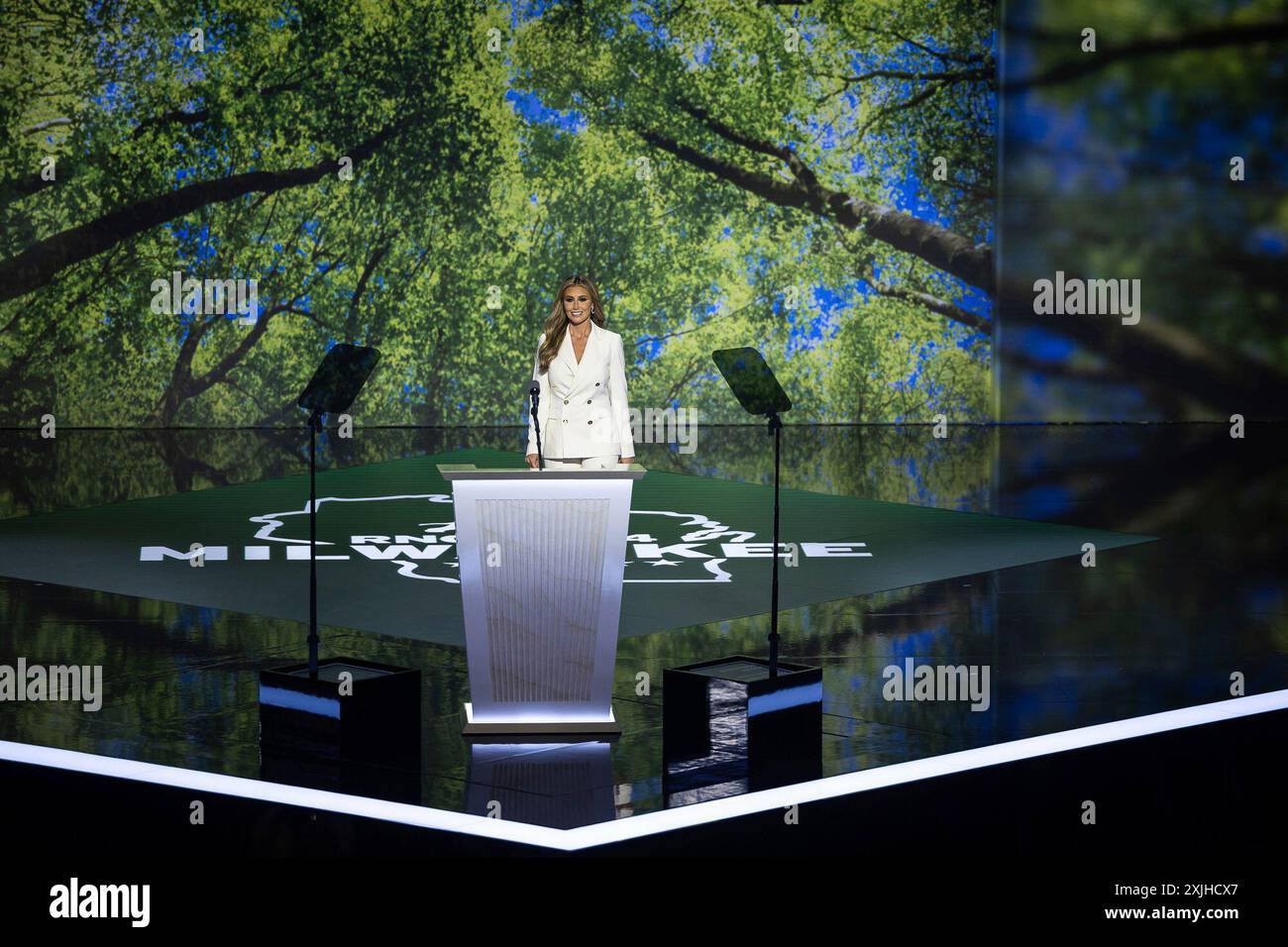 Alina Habba, an attorney for former President Donald Trump, speaks ...