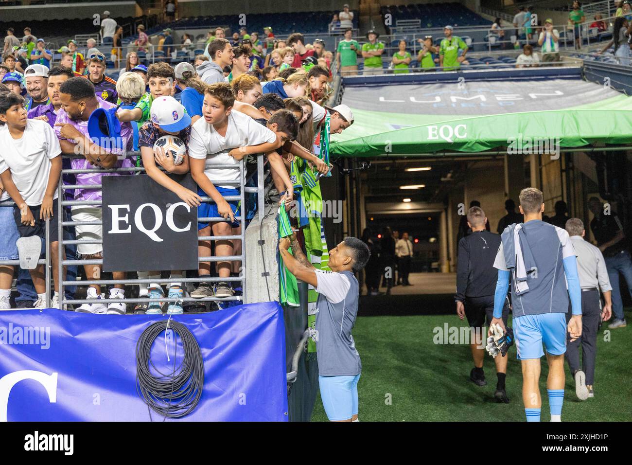 Seattle, Washington, USA. 17th July, 2024. Seattle Sounders player ...