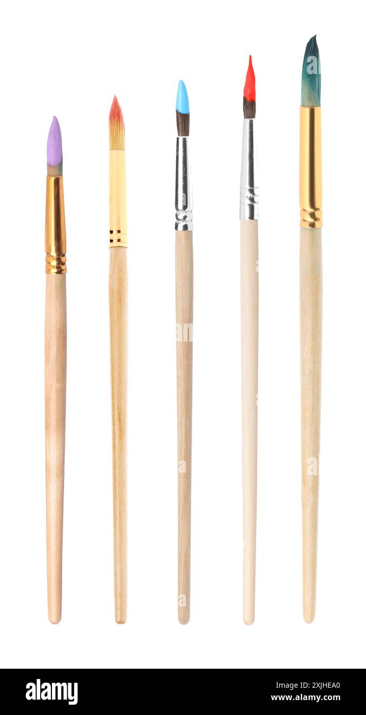 Variety new paint brushes Cut Out Stock Images & Pictures - Alamy