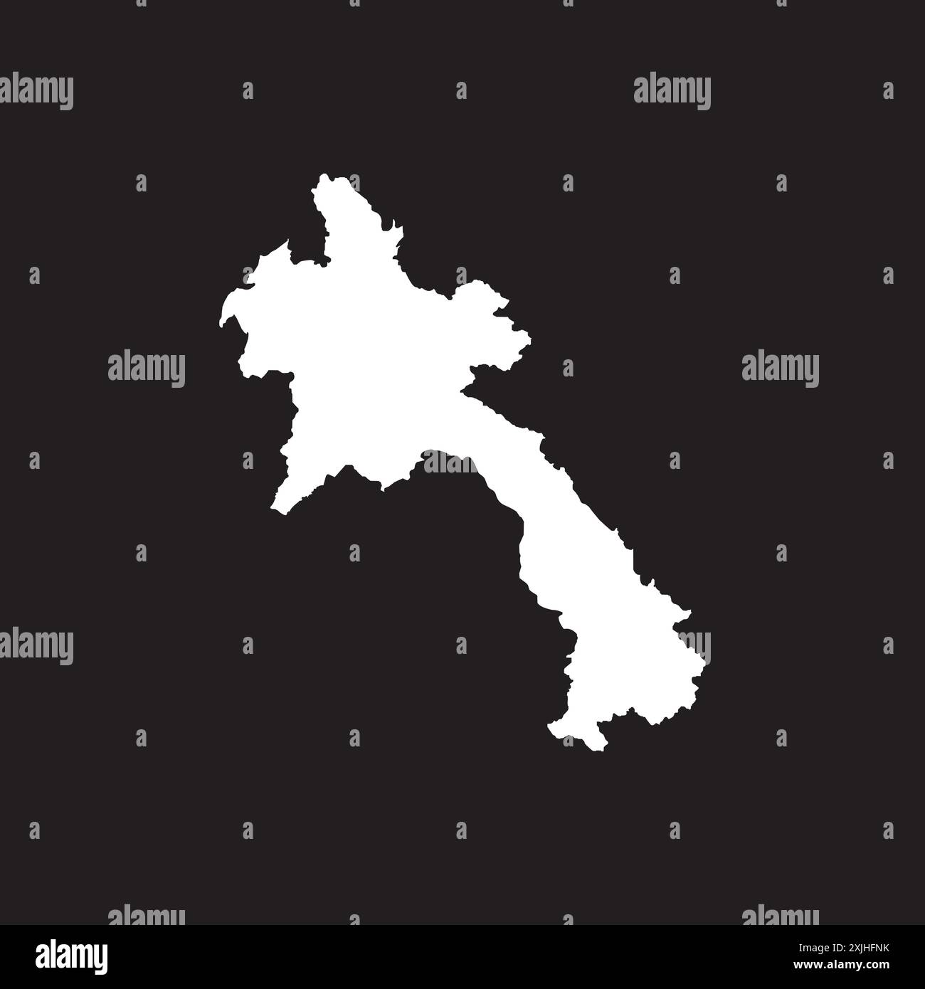 Laos map Stock Vector Images - Alamy