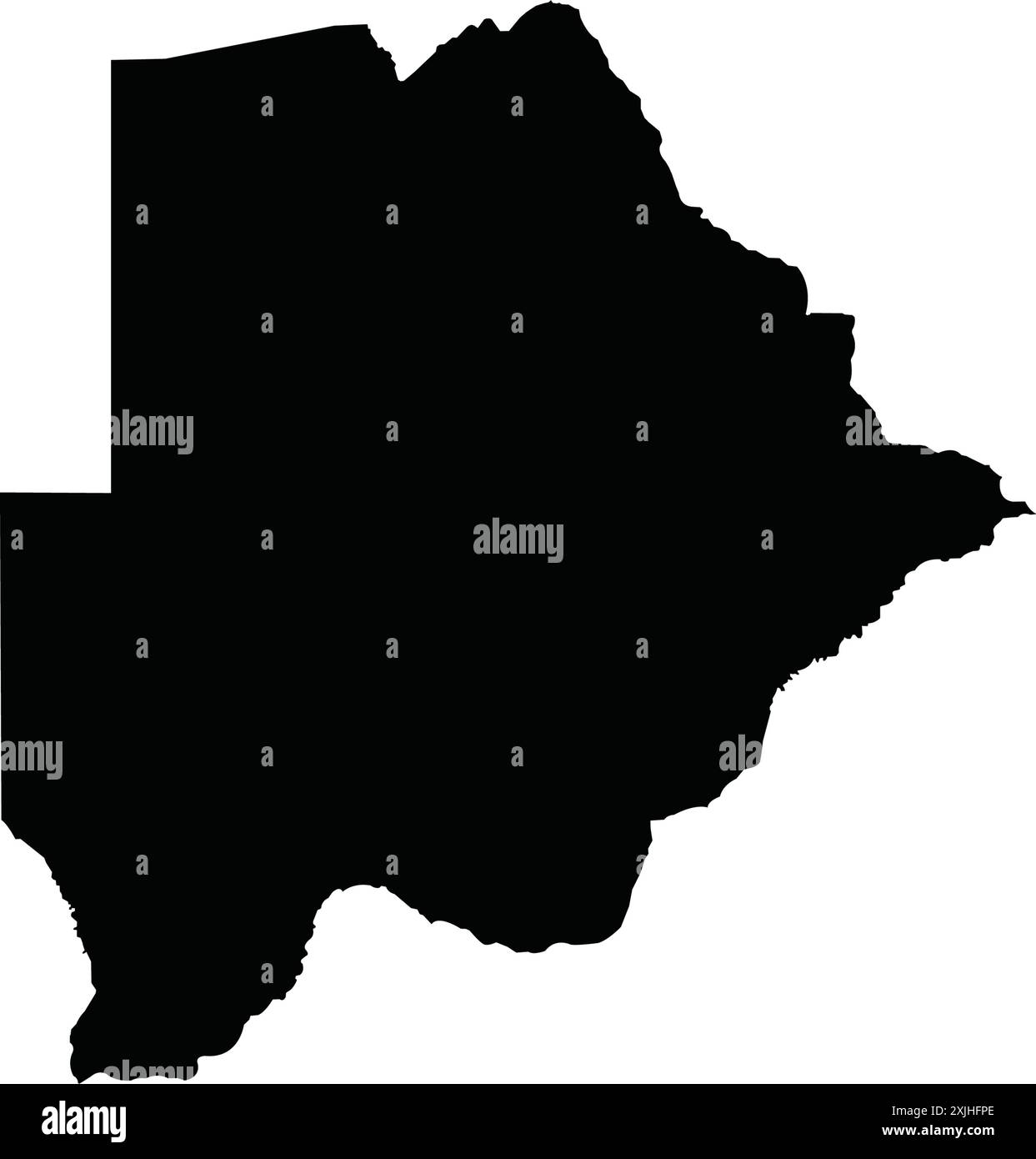 Botswana political map administrative Stock Vector Images - Alamy