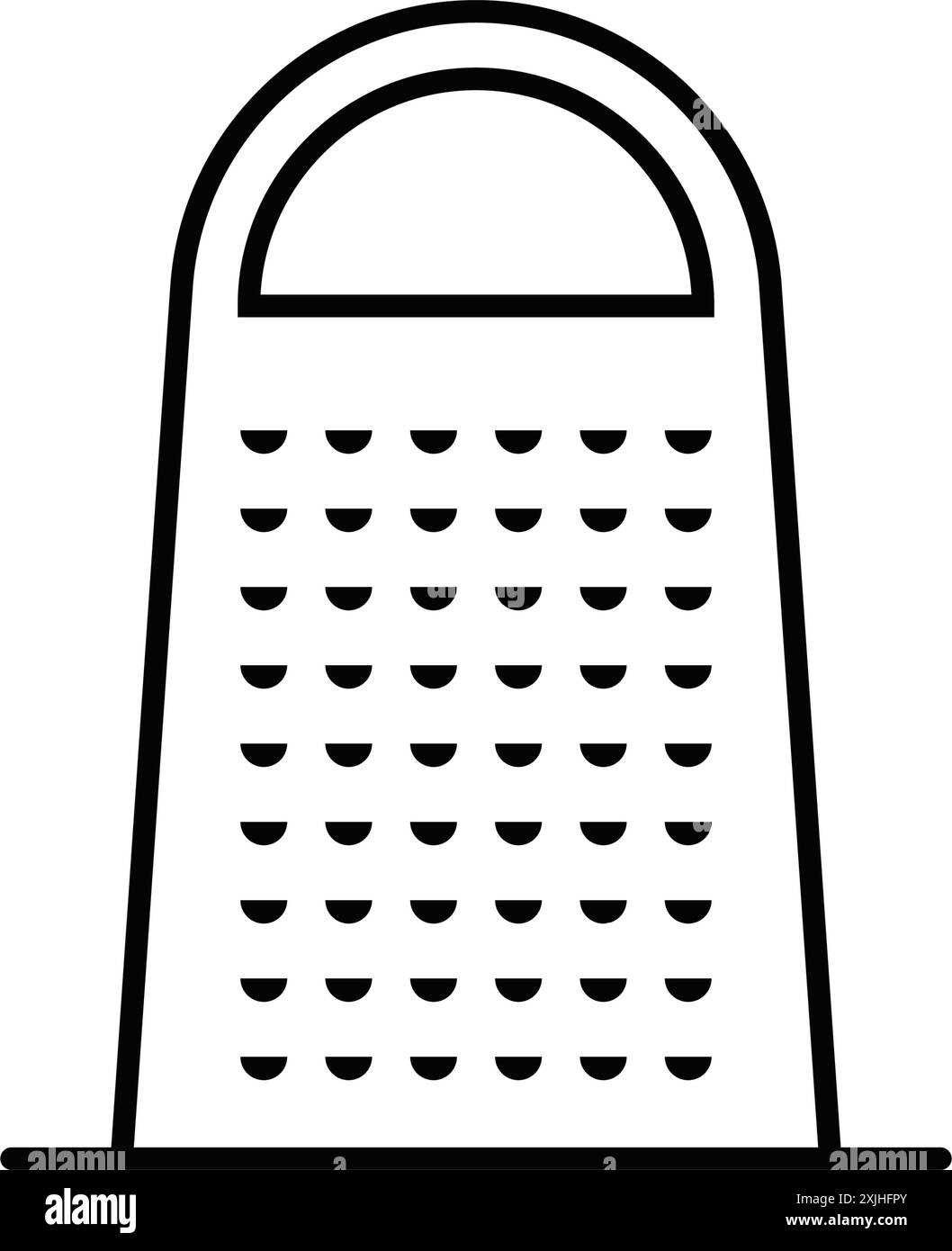 Grater kitchen utensil line icon Cut Out Stock Images & Pictures - Alamy