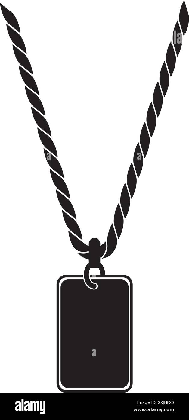 Gold chain necklace outline hi-res stock photography and images - Alamy
