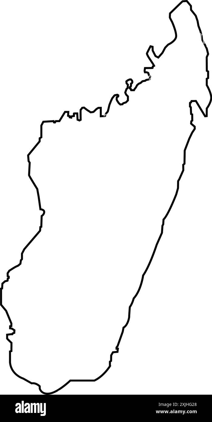 Madagascar administrative map isolated Cut Out Stock Images & Pictures ...