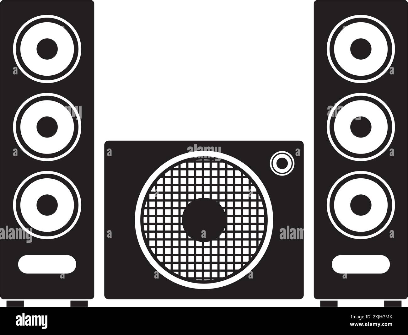 Sound system icon vector symbol design Stock Vector Image & Art - Alamy