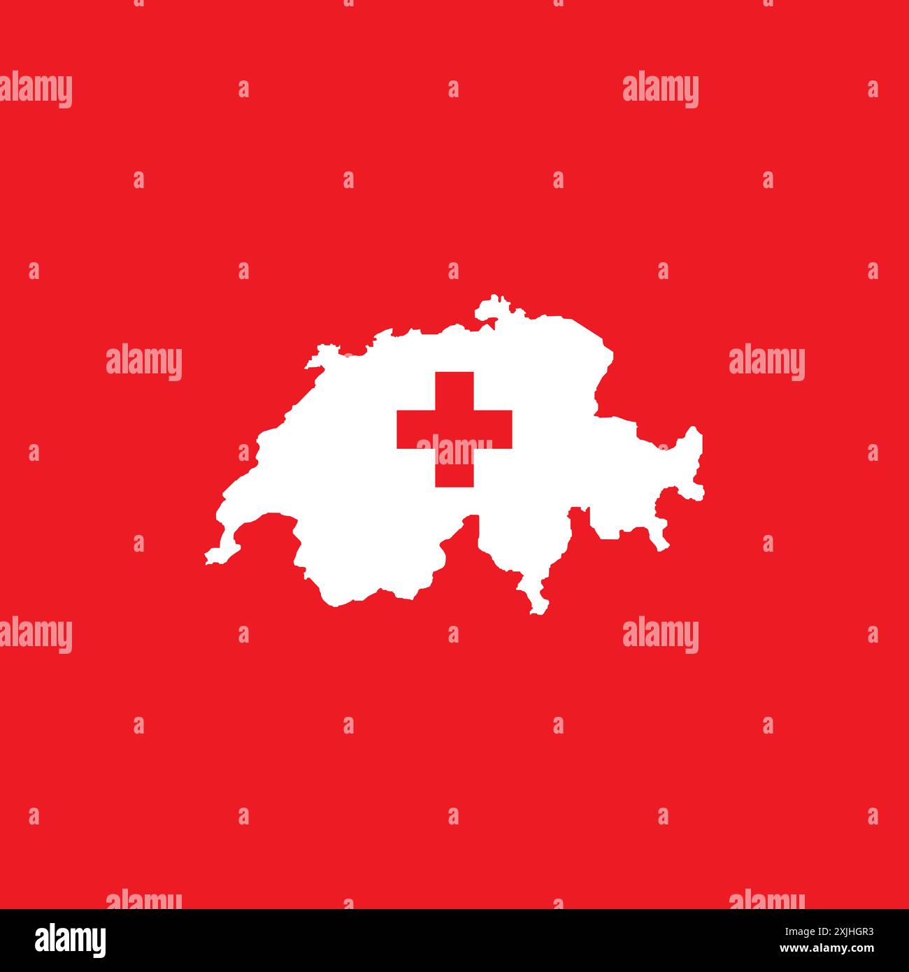 Switzerland map icon illustration symbol design Stock Vector Image ...