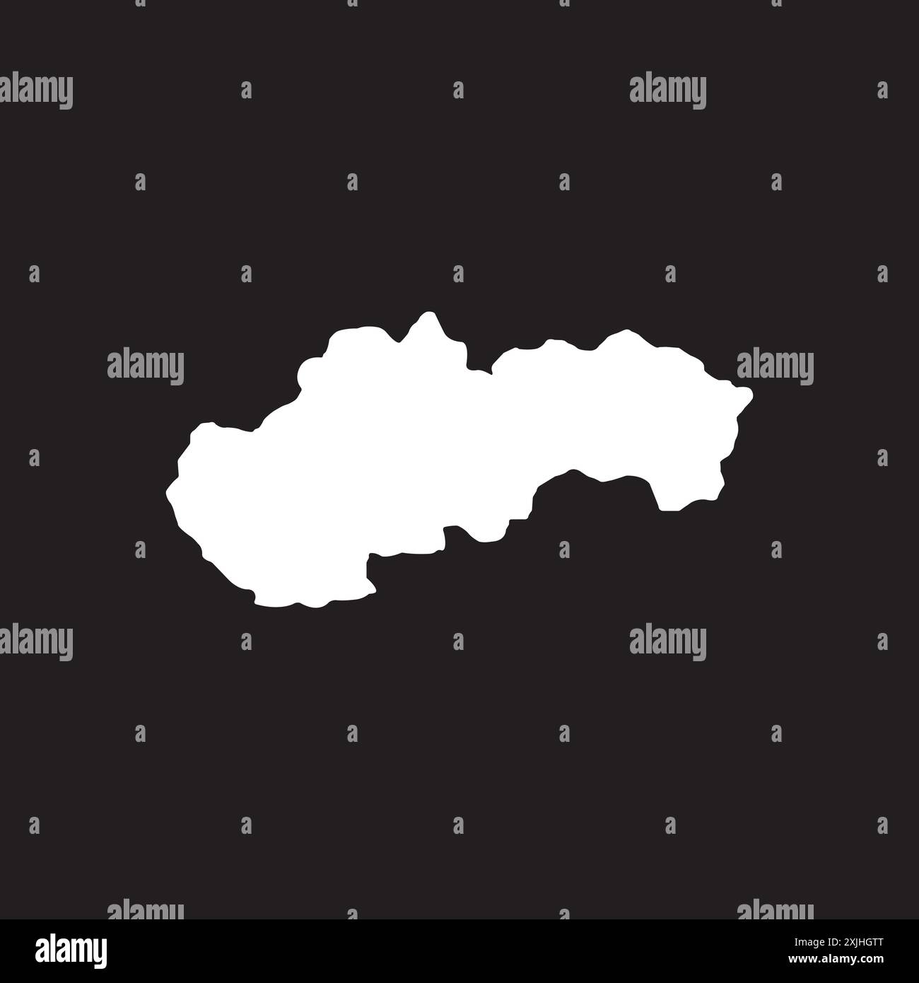 Flag map of slovakia Black and White Stock Photos & Images - Alamy