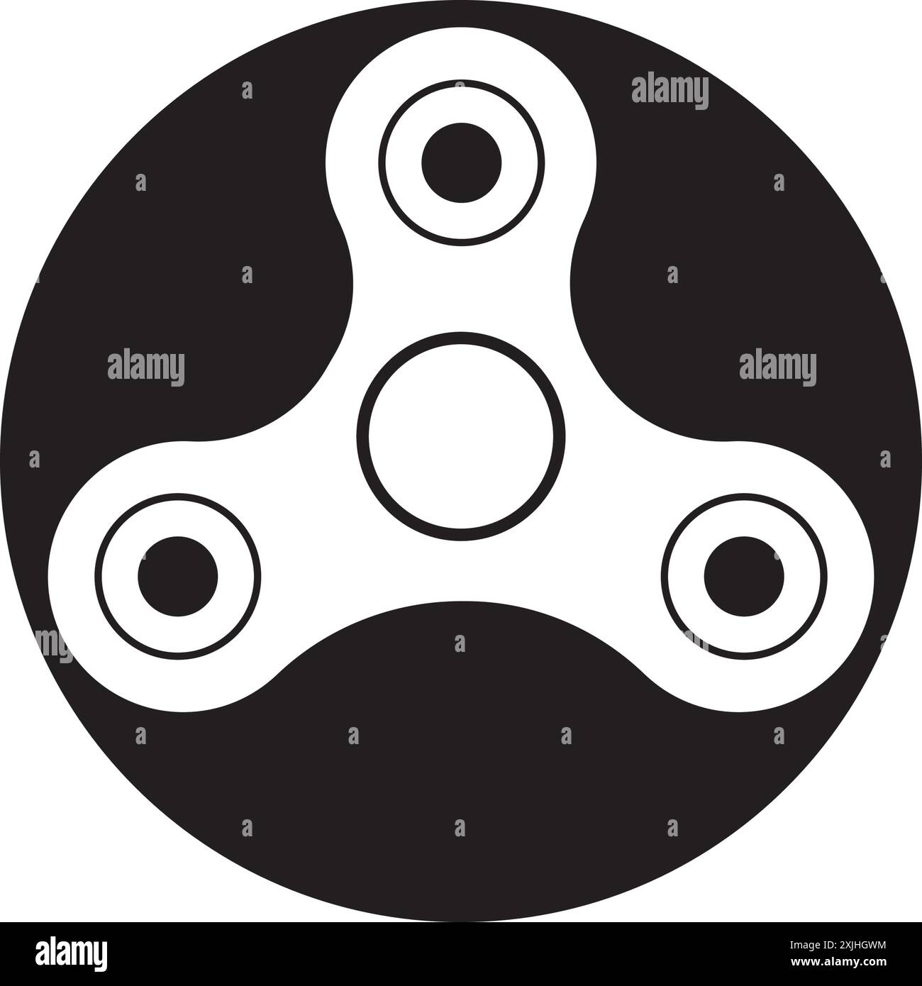 Spinner logo illustration vector design Stock Vector Image & Art - Alamy