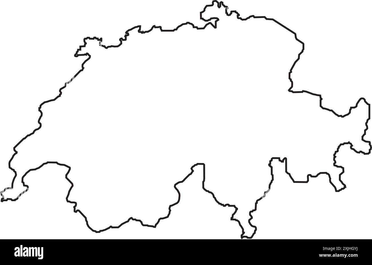 Switzerland map Black and White Stock Photos & Images - Alamy