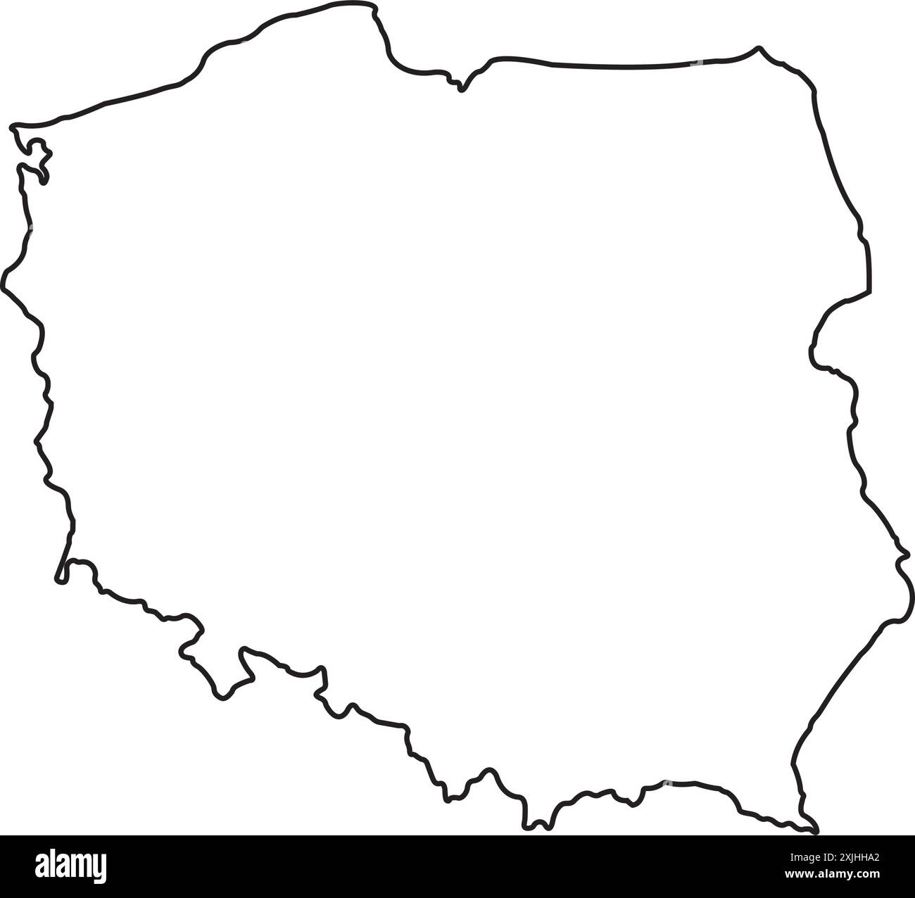 Poland map icon illustration symbol design Stock Vector Image & Art - Alamy