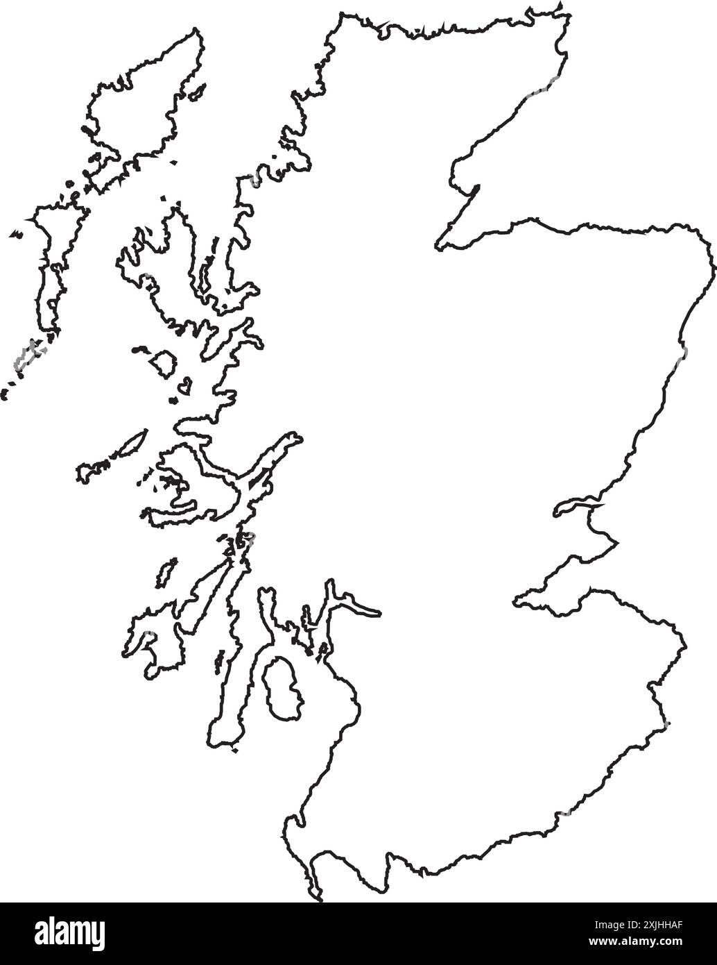 Scotland map icon illustration symbol design Stock Vector Image & Art ...