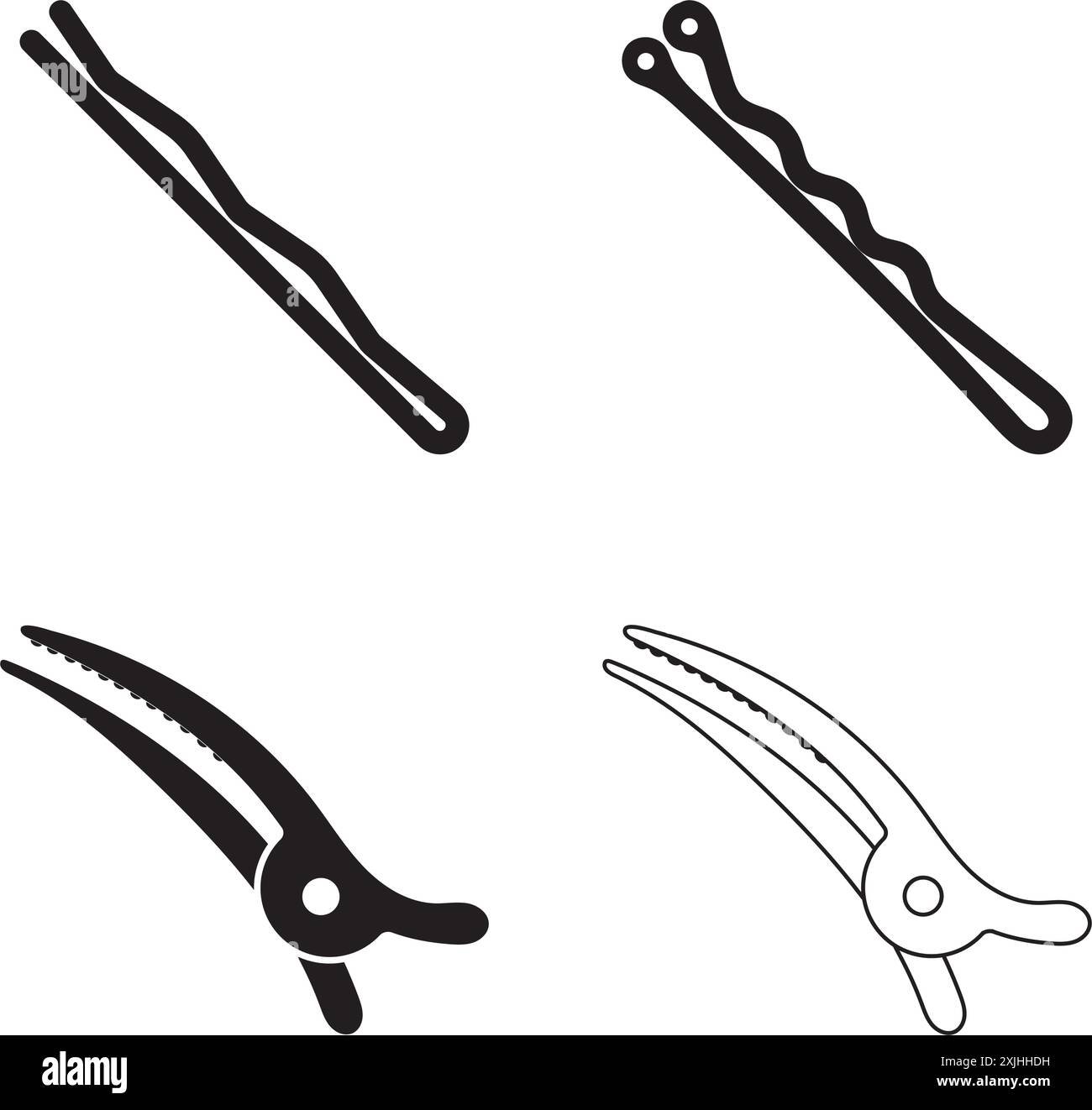 hair clip icon illustration symbol design Stock Vector Image & Art - Alamy