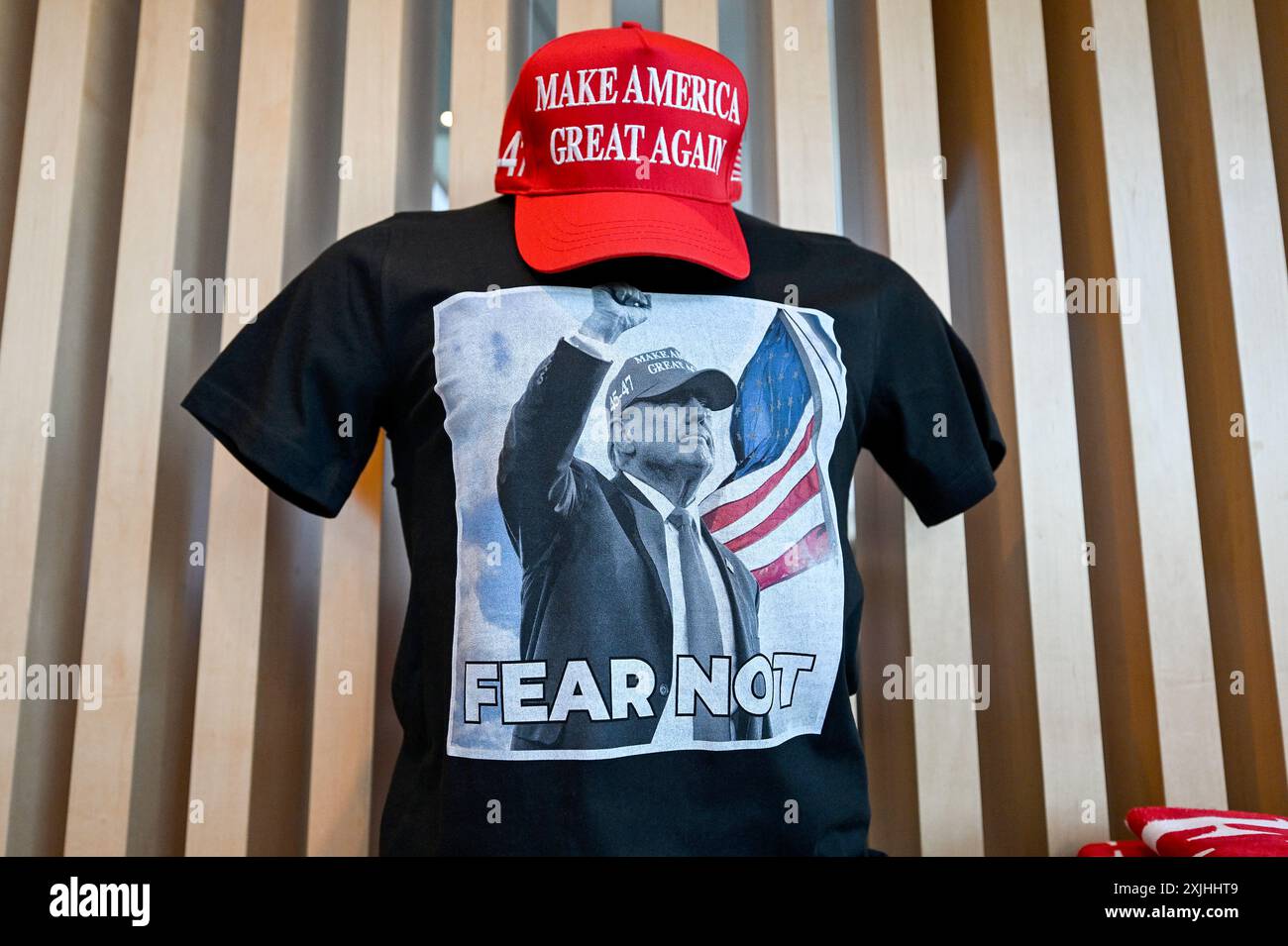 Milwaukee, USA. 18th July, 2024. Donald Trump merchandise seen during ...