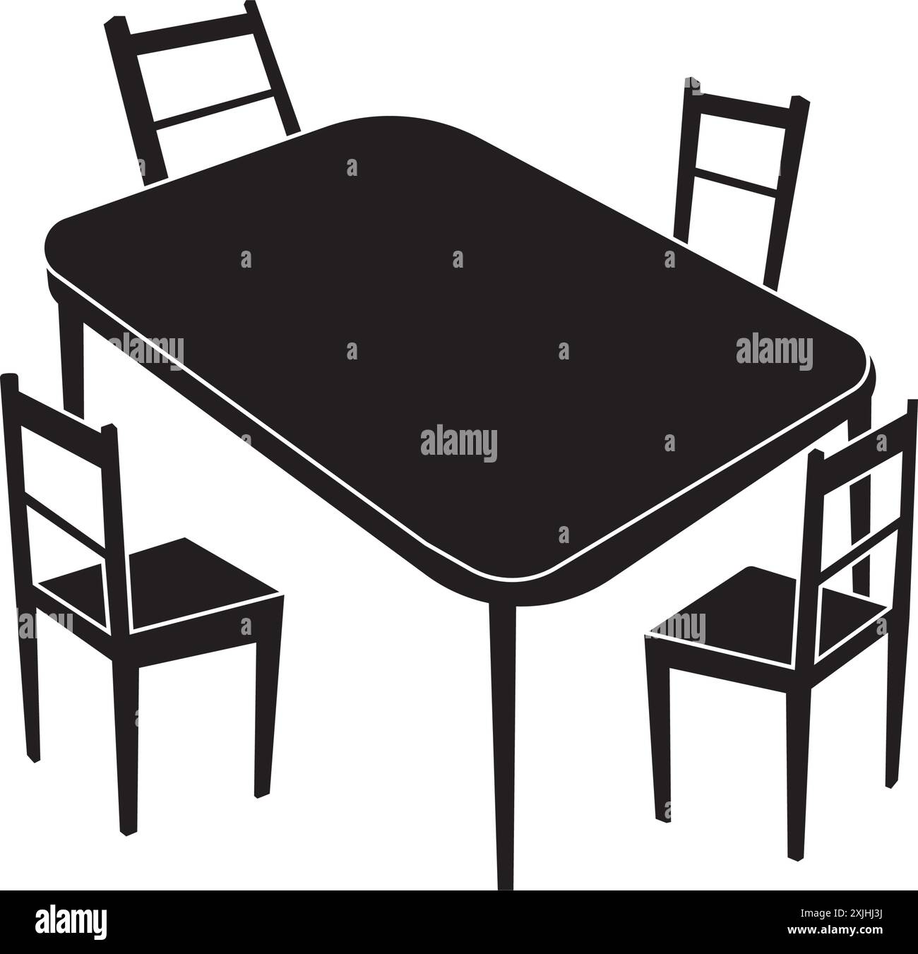 Food cozy dining table Stock Vector Images - Alamy