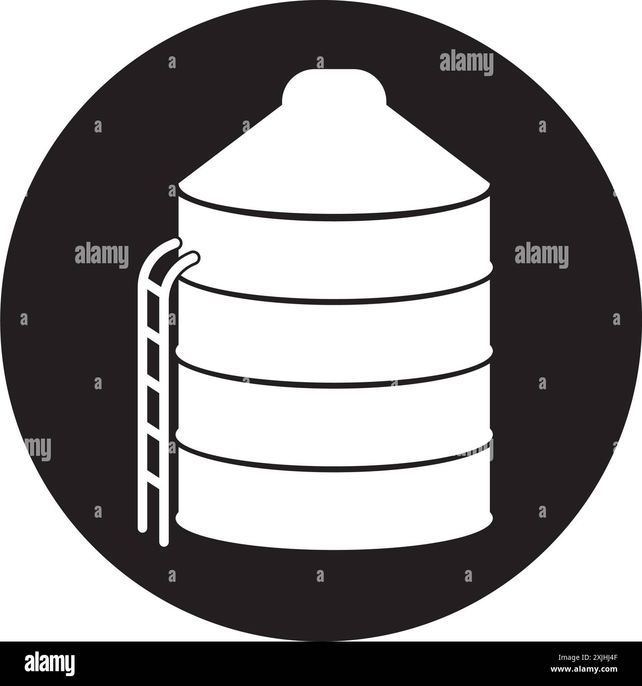 Grain bin storage silo Stock Vector Images - Alamy