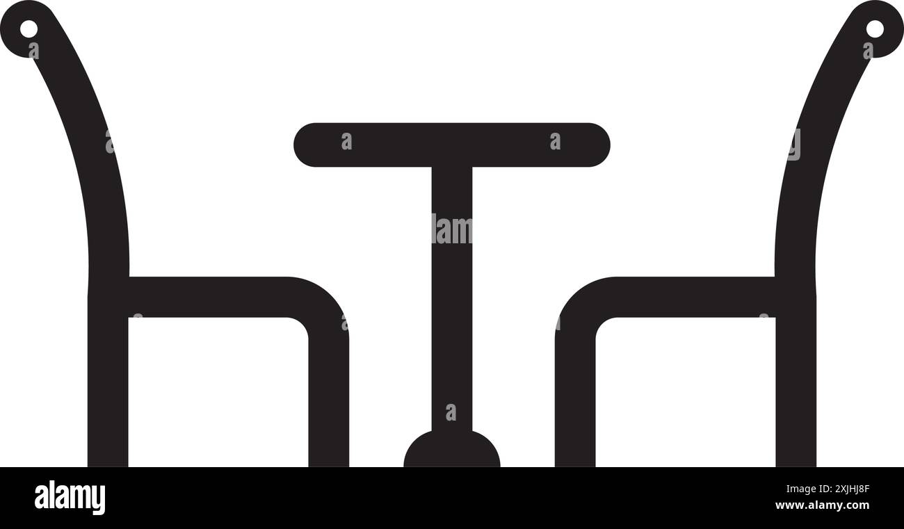 Restaurant interior design table Stock Vector Images - Alamy