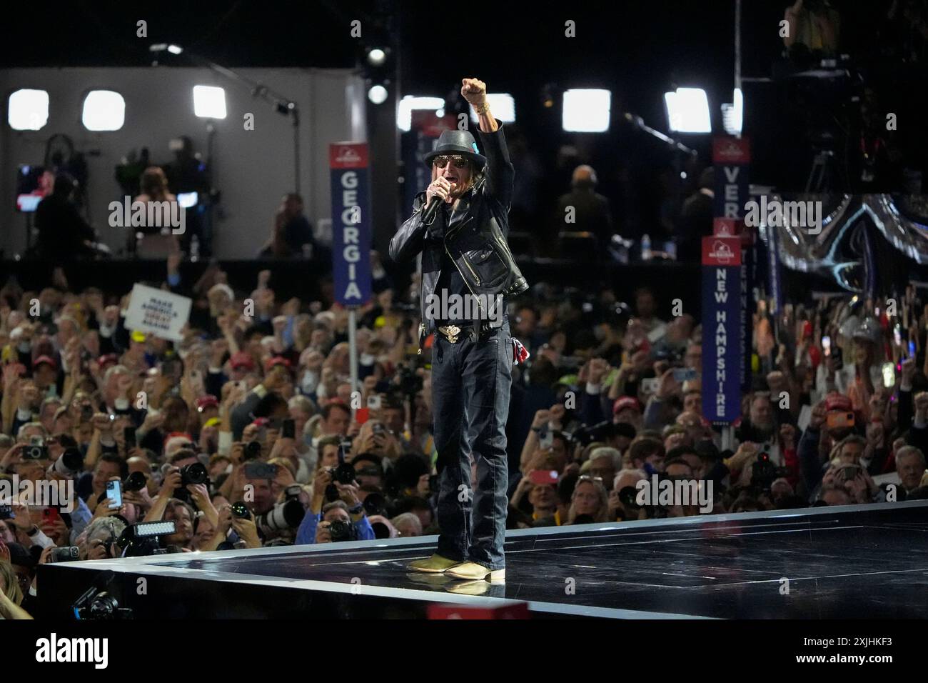 Milwaukee, United States. 18th July, 2024. American Singer Kid Rock ...