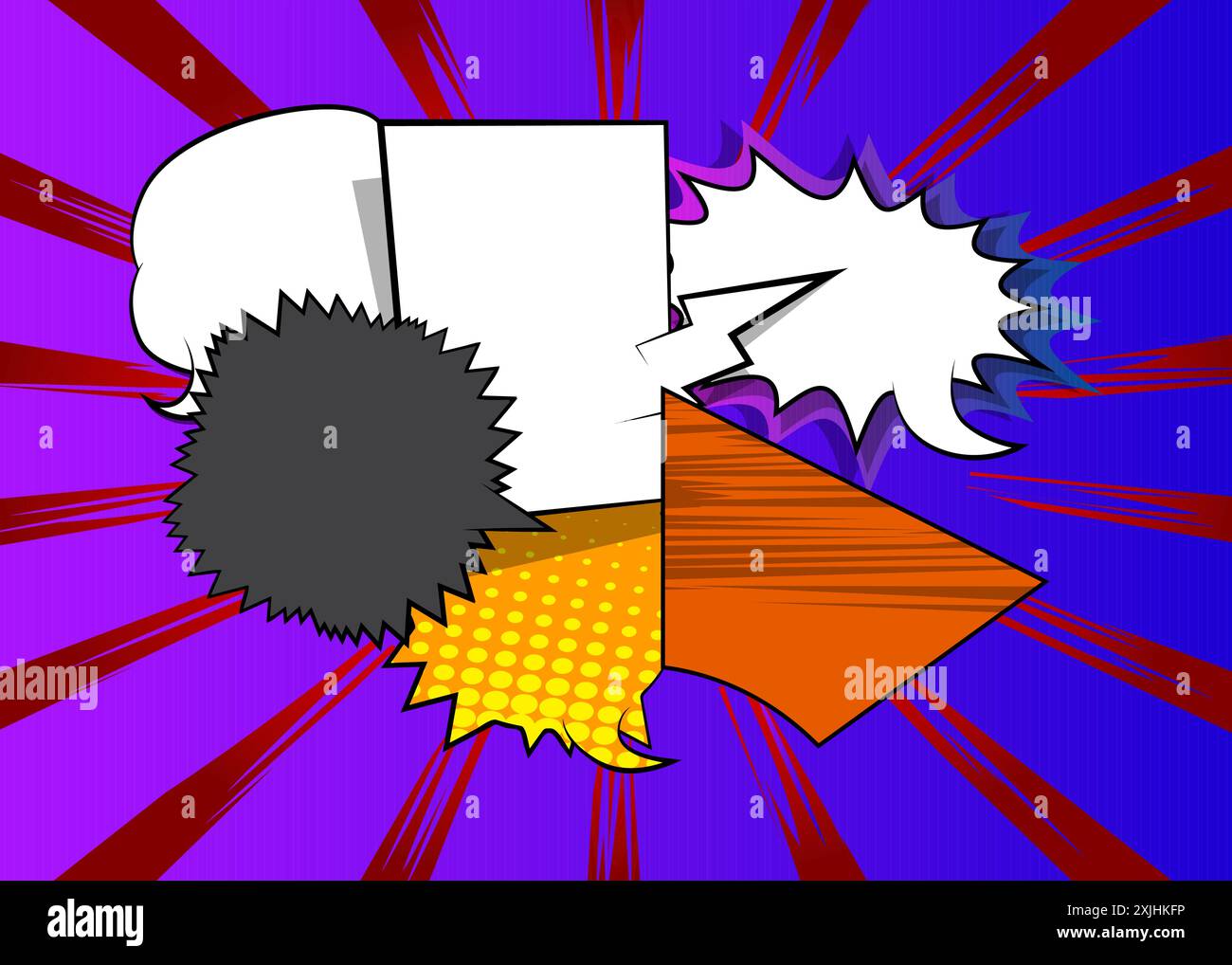 Super Cartoon Background, comic book abstract backdrop. Retro vector ...