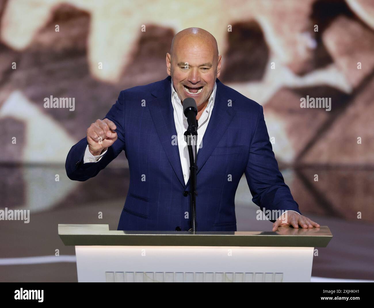 Milwaukee, United States. 18th July, 2024. Dana White, CEO of Ultimate ...