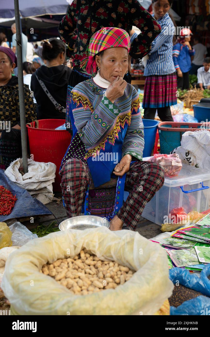 Vietnamese woman bac ha market hi-res stock photography and images - Alamy