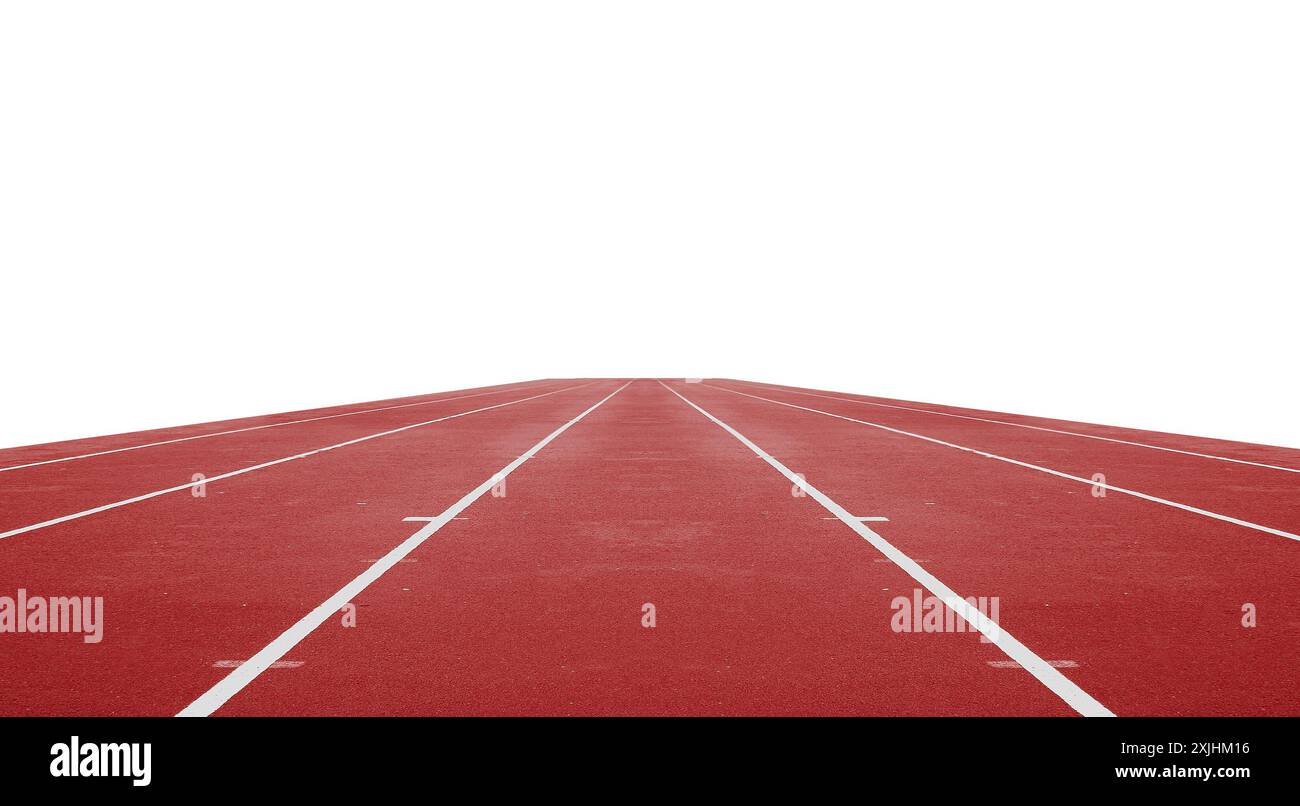 empty running tracks in stadium Stock Photo - Alamy