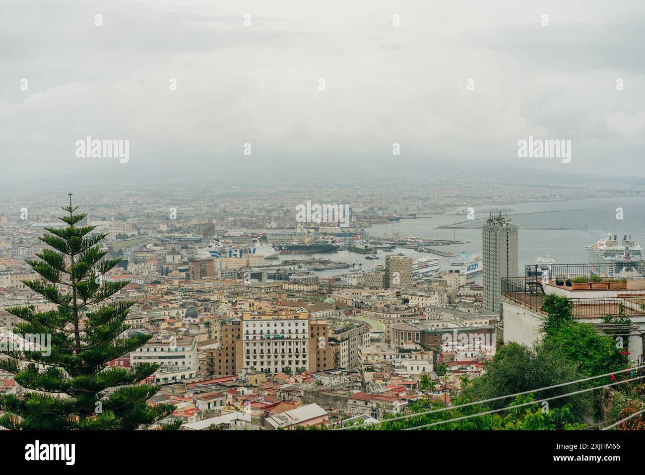 Top view downtown naples italy hi-res stock photography and images - Alamy