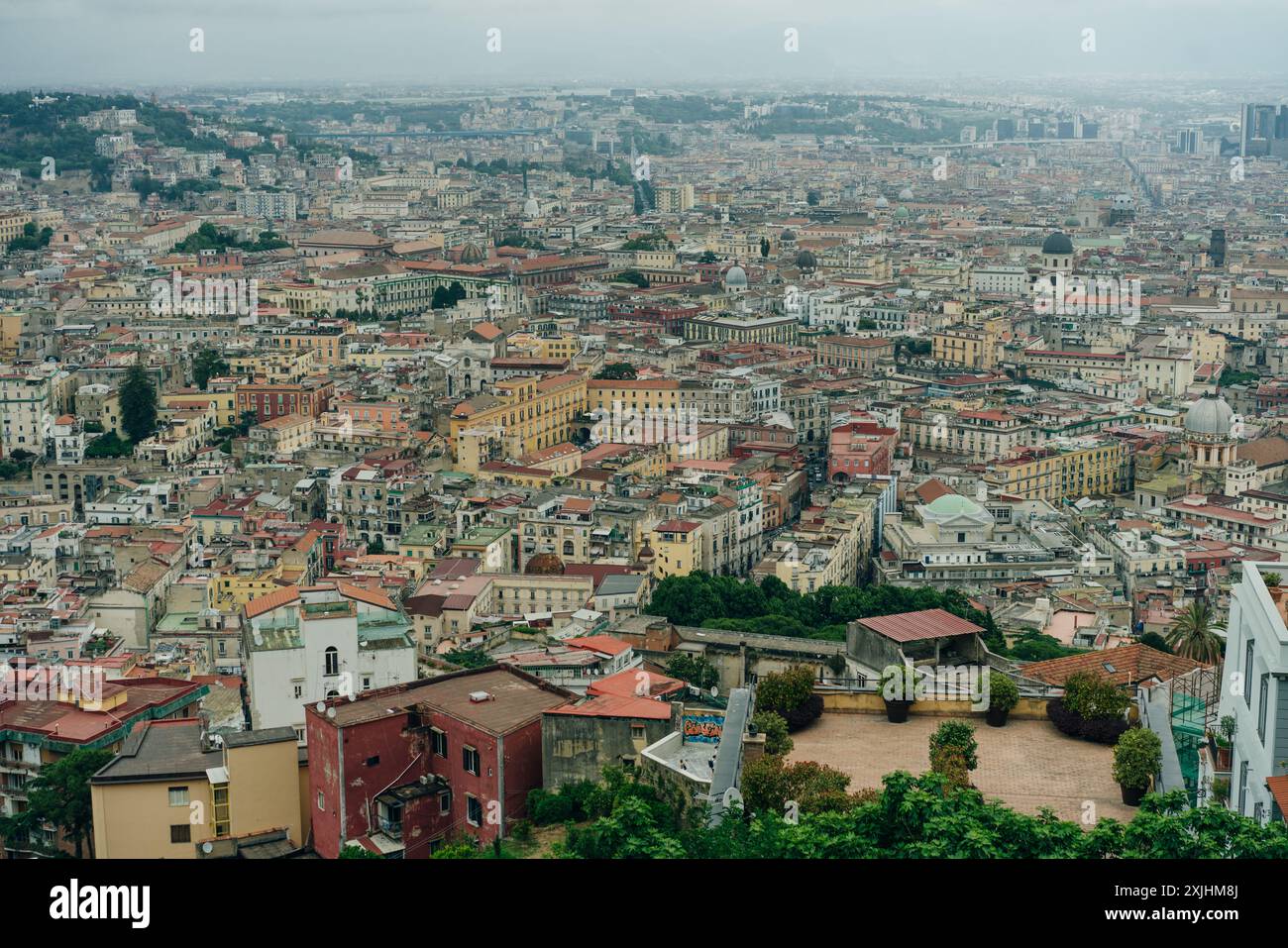 Top view downtown naples italy hi-res stock photography and images - Alamy