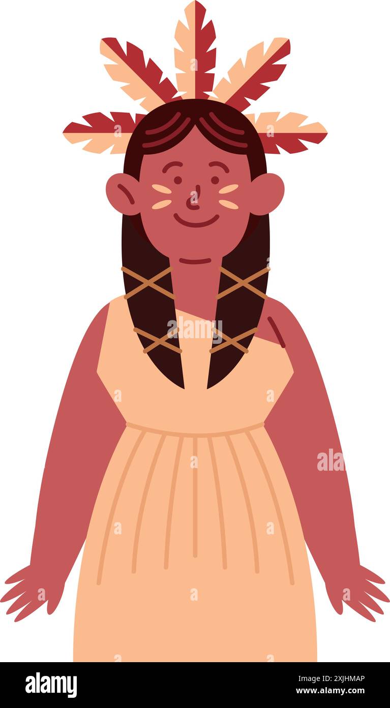 indigenous woman in ethnic dress Stock Vector Image & Art - Alamy