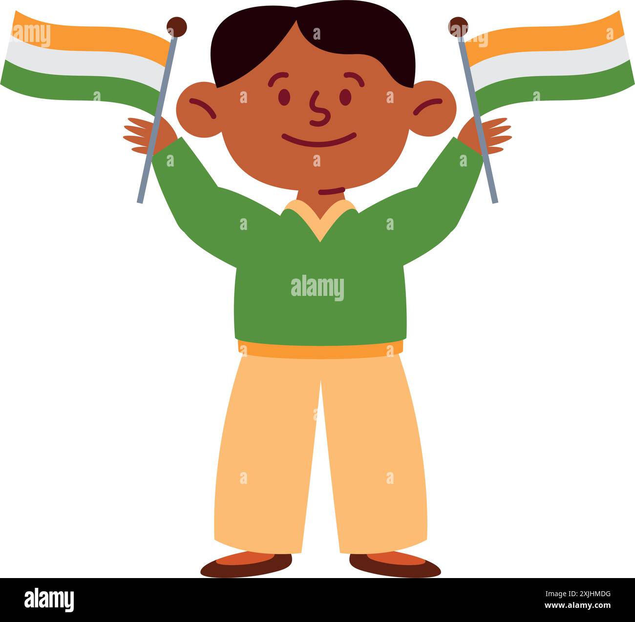 Indian boy cartoon holding Stock Vector Images - Alamy