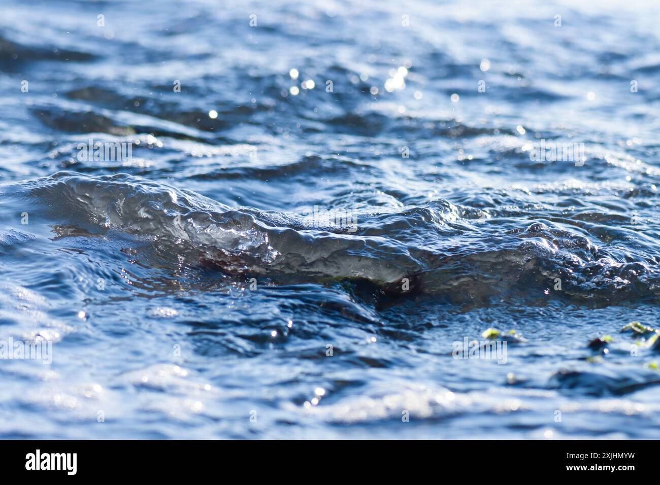 Blue sea wave on the beach. Blue water. Ocean water Stock Photo - Alamy