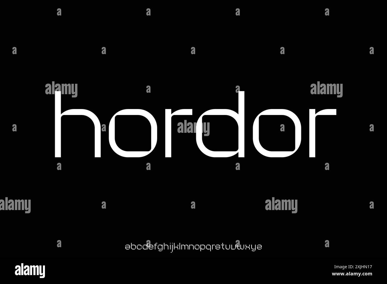 Unique sans serif style alphabet display font vector Stock Vector Image & Art - Alamy