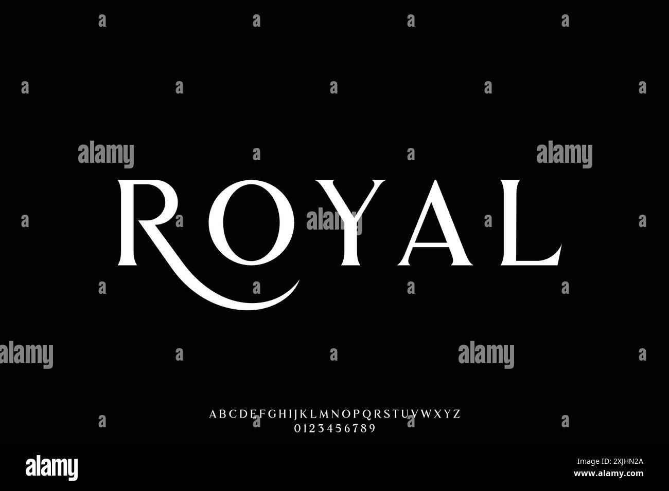 Elegant modern royal serif alphabet display font vector Stock Vector Image & Art - Alamy