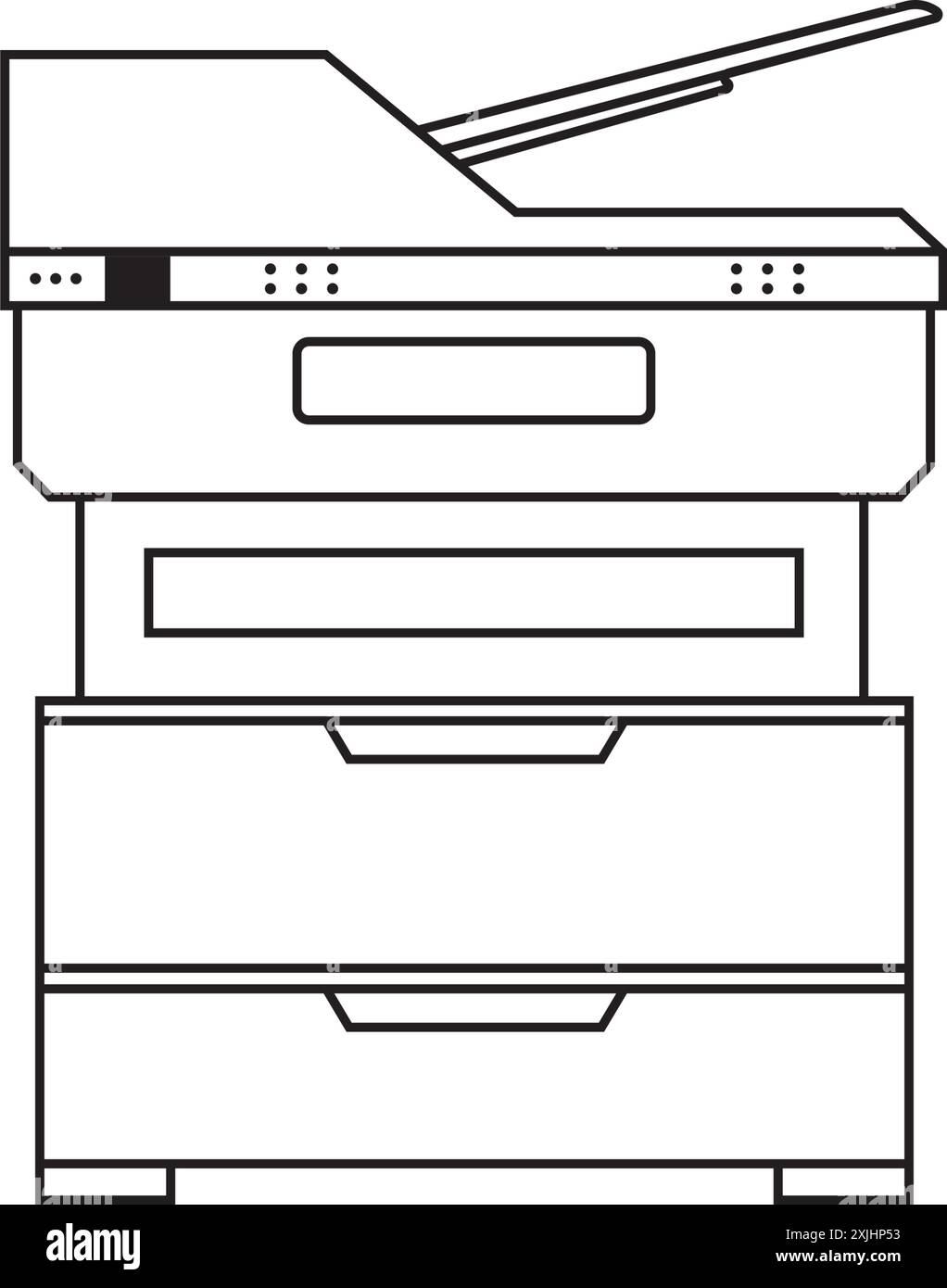 Copier vector image hi-res stock photography and images - Alamy