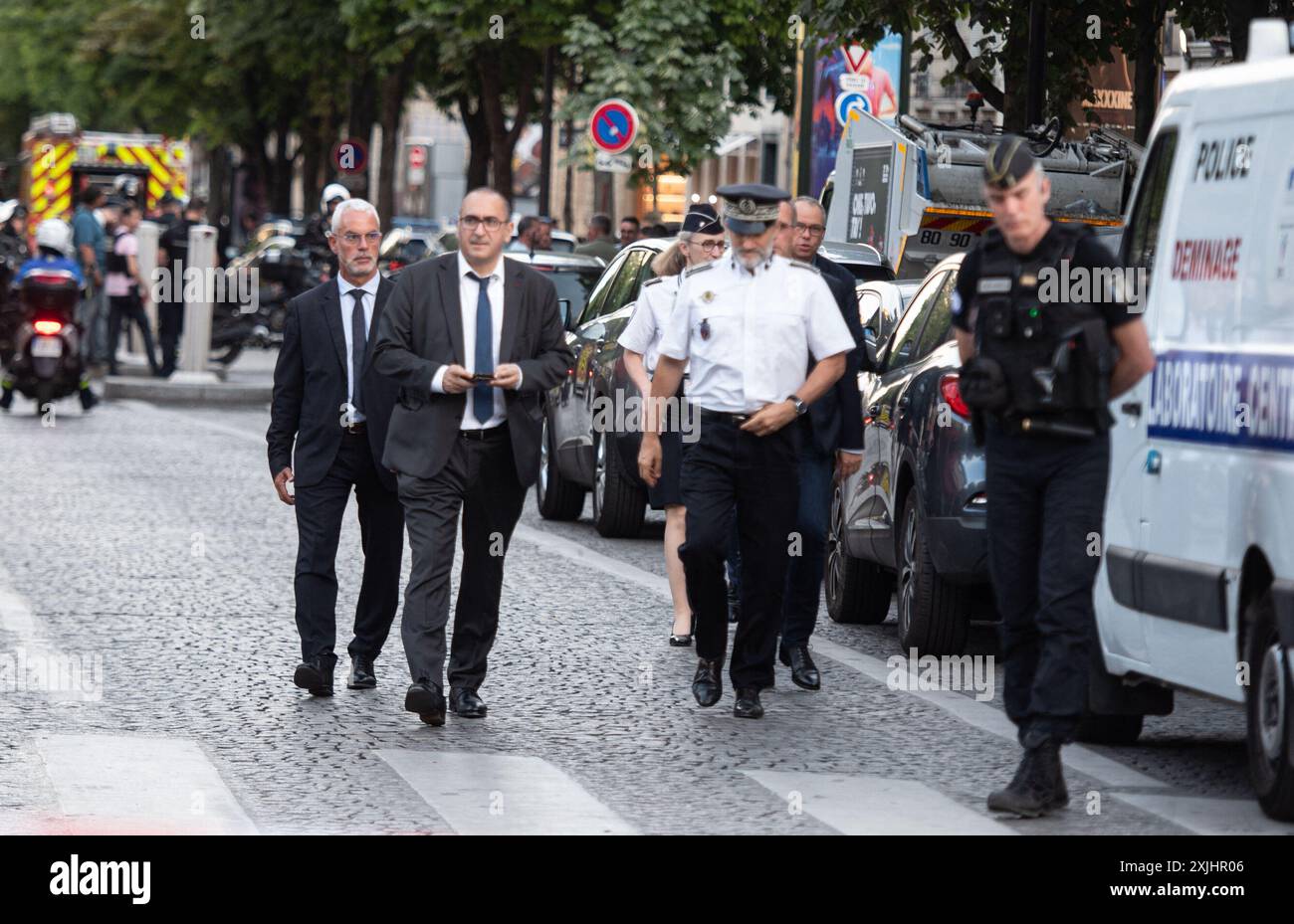 Prefect of Police of Paris Laurent Nunez and director of French police ...