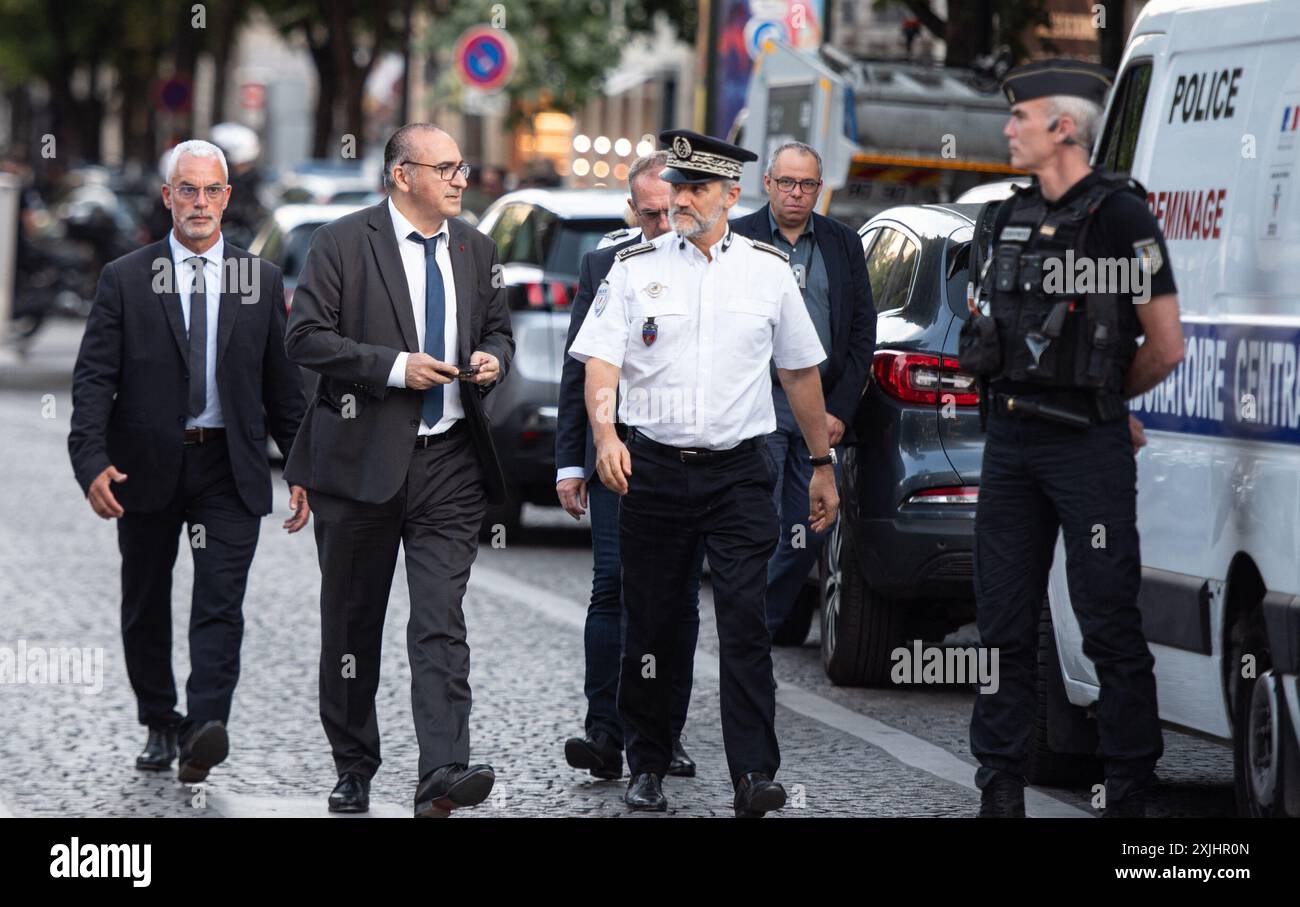 Prefect of Police of Paris Laurent Nunez and director of French police ...