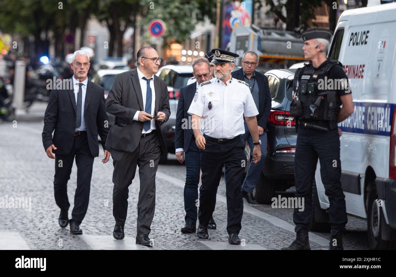 Prefect of Police of Paris Laurent Nunez and director of French police ...