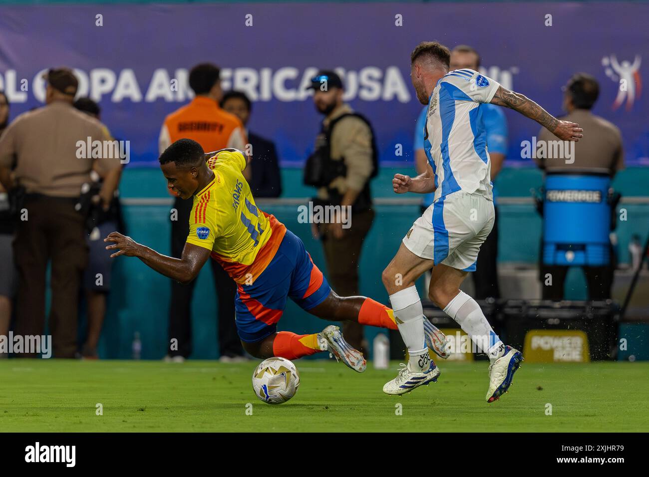 Miami, USA, 14th July, Conmebol Copa America Final 2024, Argentina v Colombia, Hard Rock Stadium ...