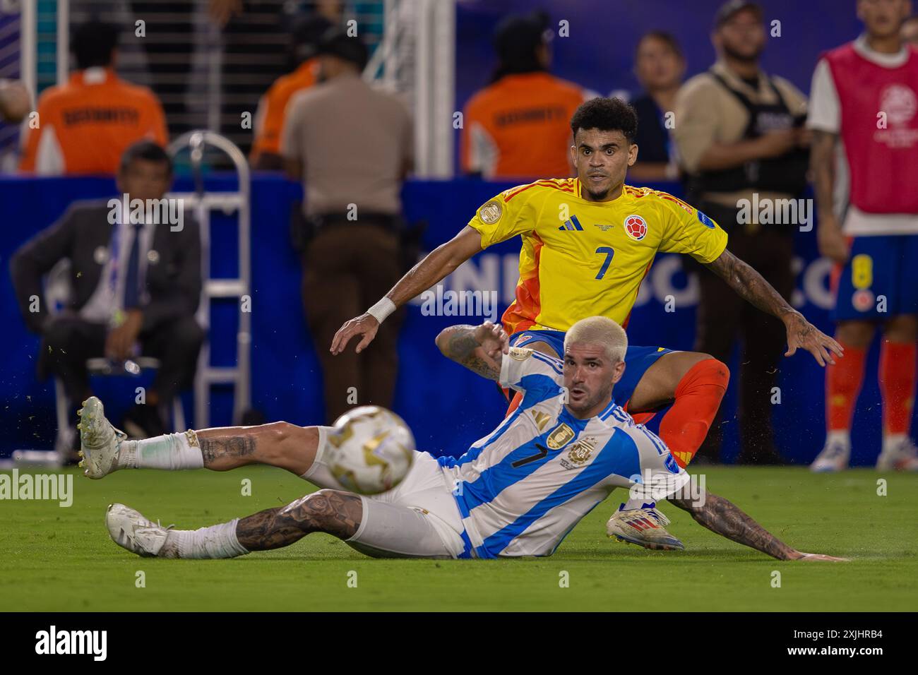 Miami, USA, 14th July, Conmebol Copa America Final 2024, Argentina v Colombia, Hard Rock Stadium ...