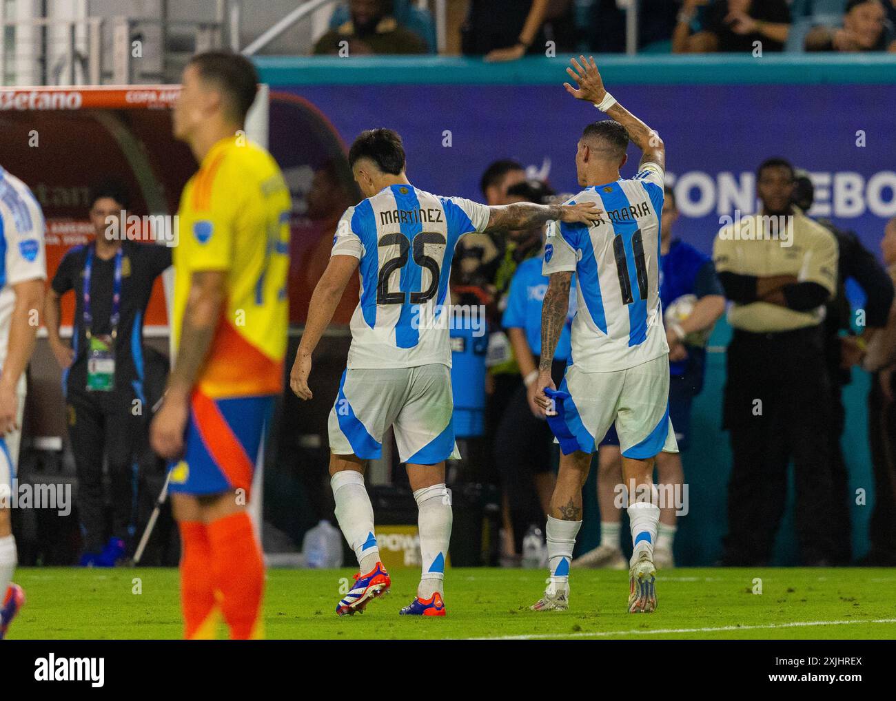 Miami, USA, 14th July, Conmebol Copa America Final 2024, Argentina v Colombia, Hard Rock Stadium ...