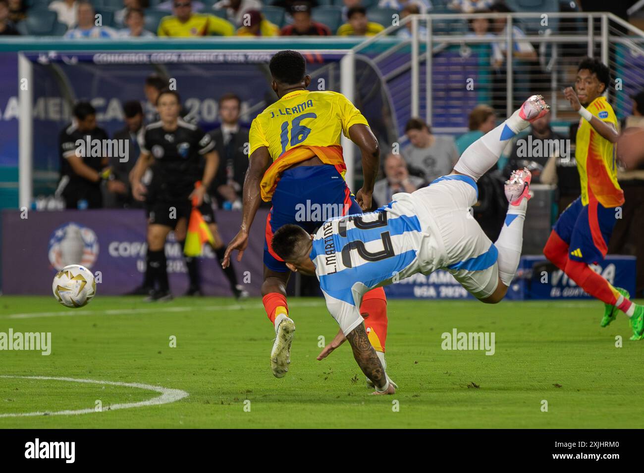 Miami, USA, 14th July, Conmebol Copa America Final 2024, Argentina v Colombia, Hard Rock Stadium ...