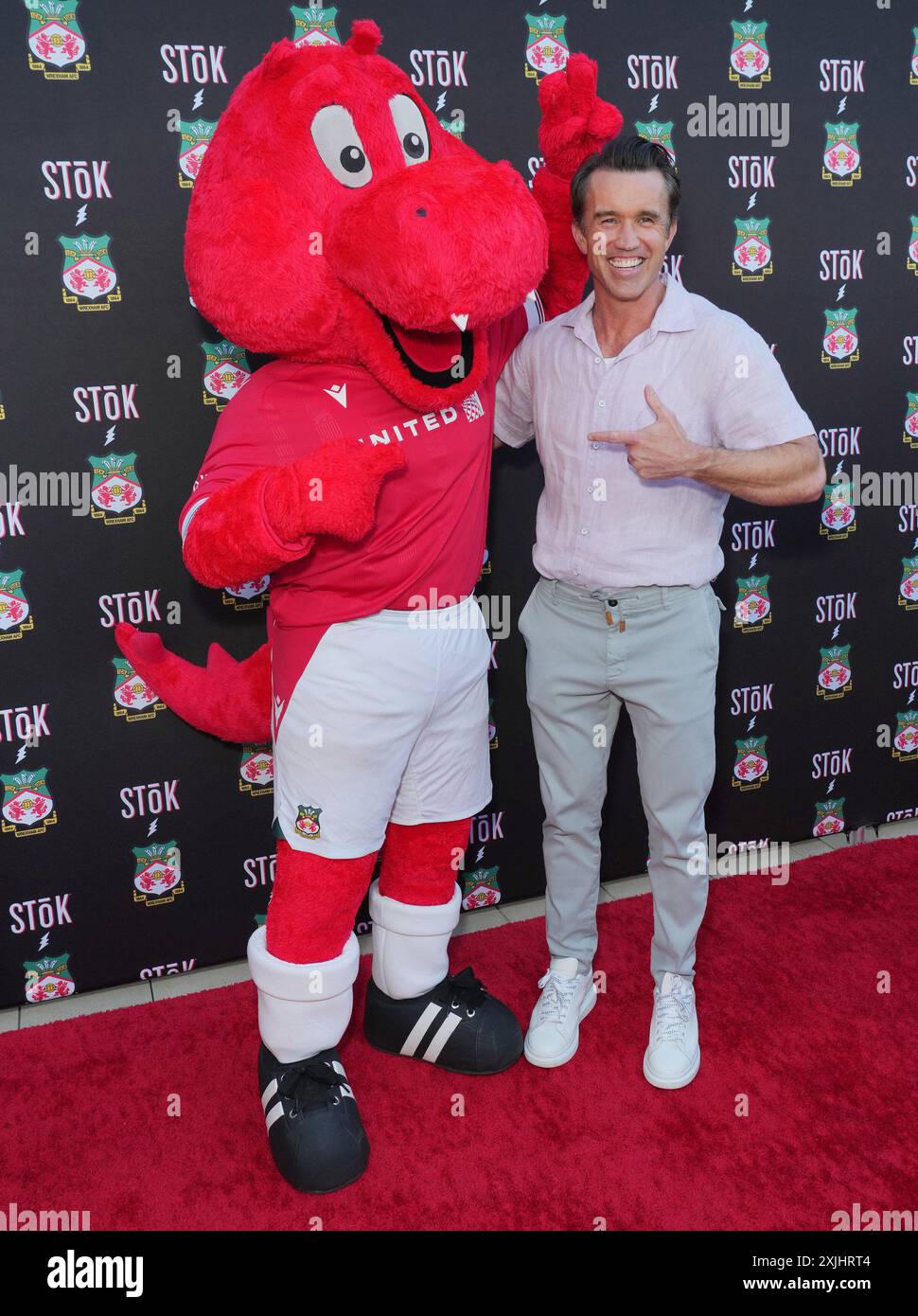 Los Angeles, USA. 18th July, 2024. (L-R) Wrex the Dragon and Rob ...