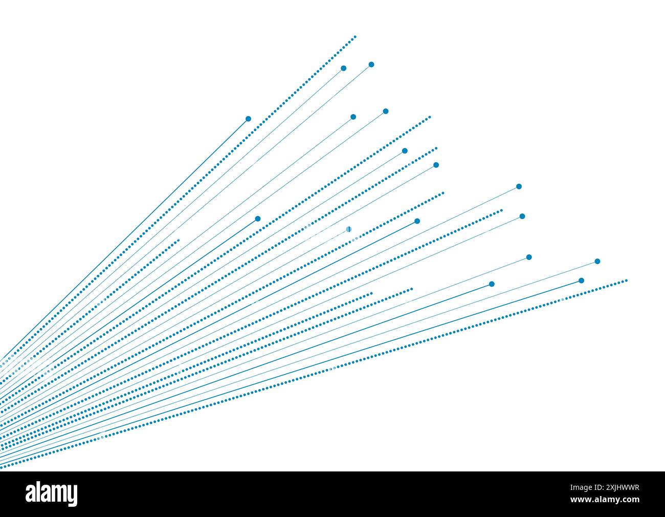 Blue minimal lines and dotted lines abstract futuristic tech background. Vector digital art ...