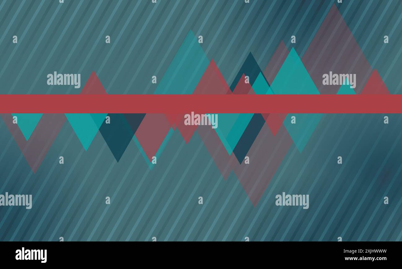 Abstract tech striped background with geometric triangles. Minimal vector graphic design Stock ...