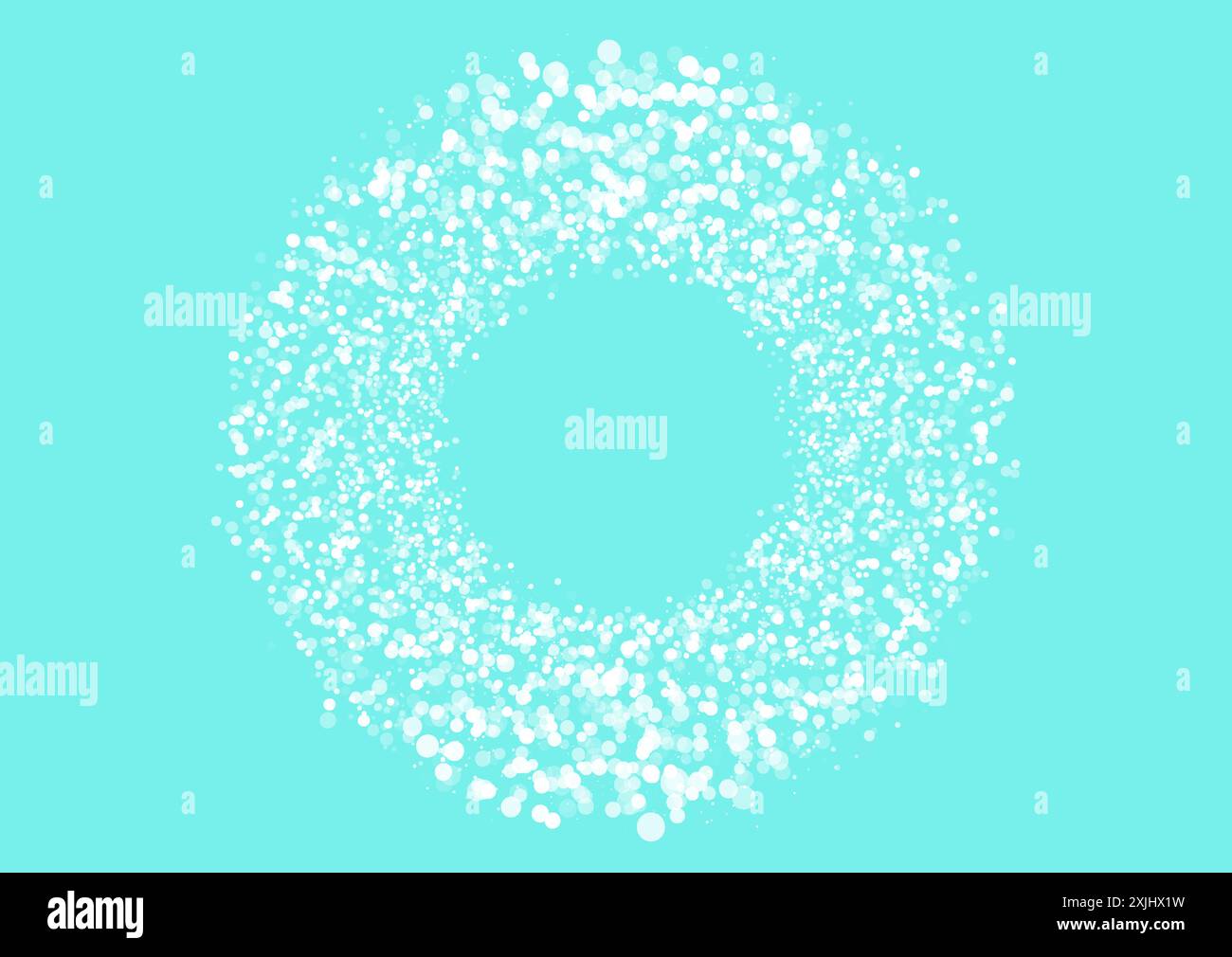 Blue shiny sparkling bokeh particles round element abstract background. Vector design Stock ...
