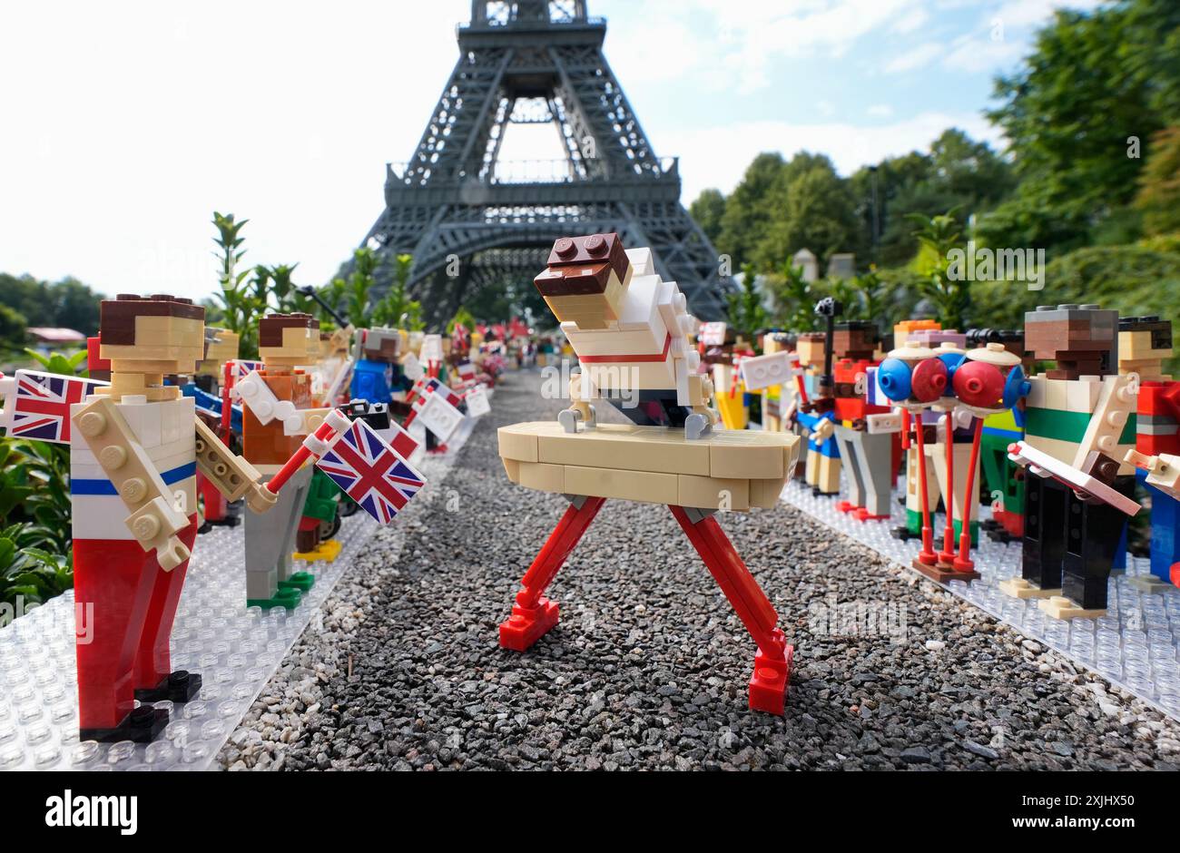 A Legoland Minilander tribute to Max Whitlock is seen in a new scene ...