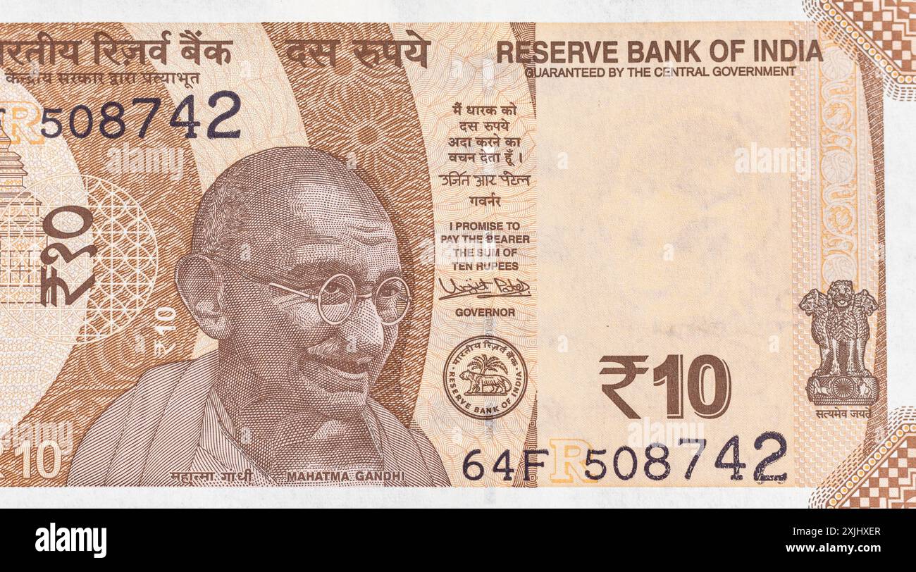 10 rupees note hi-res stock photography and images - Alamy