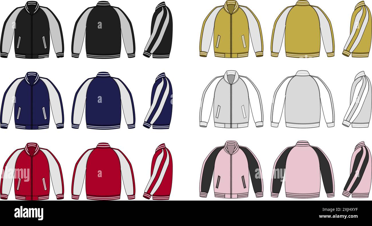 Baseball varsity jacket mockup hi-res stock photography and images - Alamy