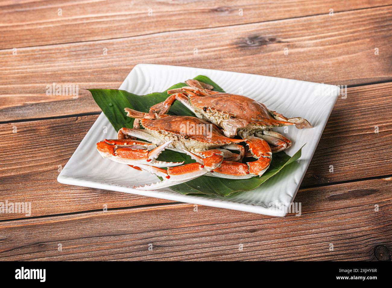 Yummy boiled wild crab in the plate Stock Photo - Alamy