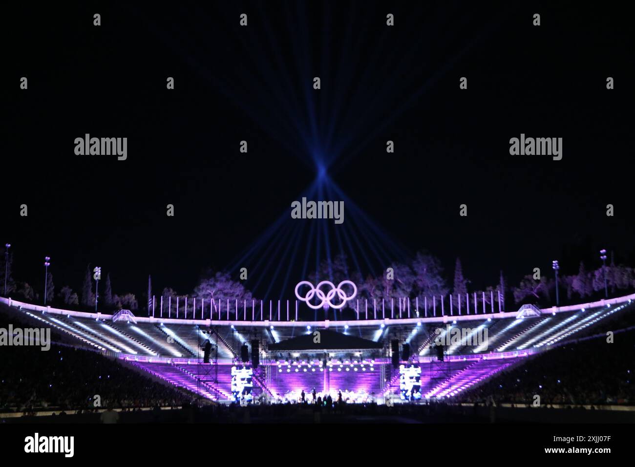 Panathenaic stadium night hi-res stock photography and images - Alamy